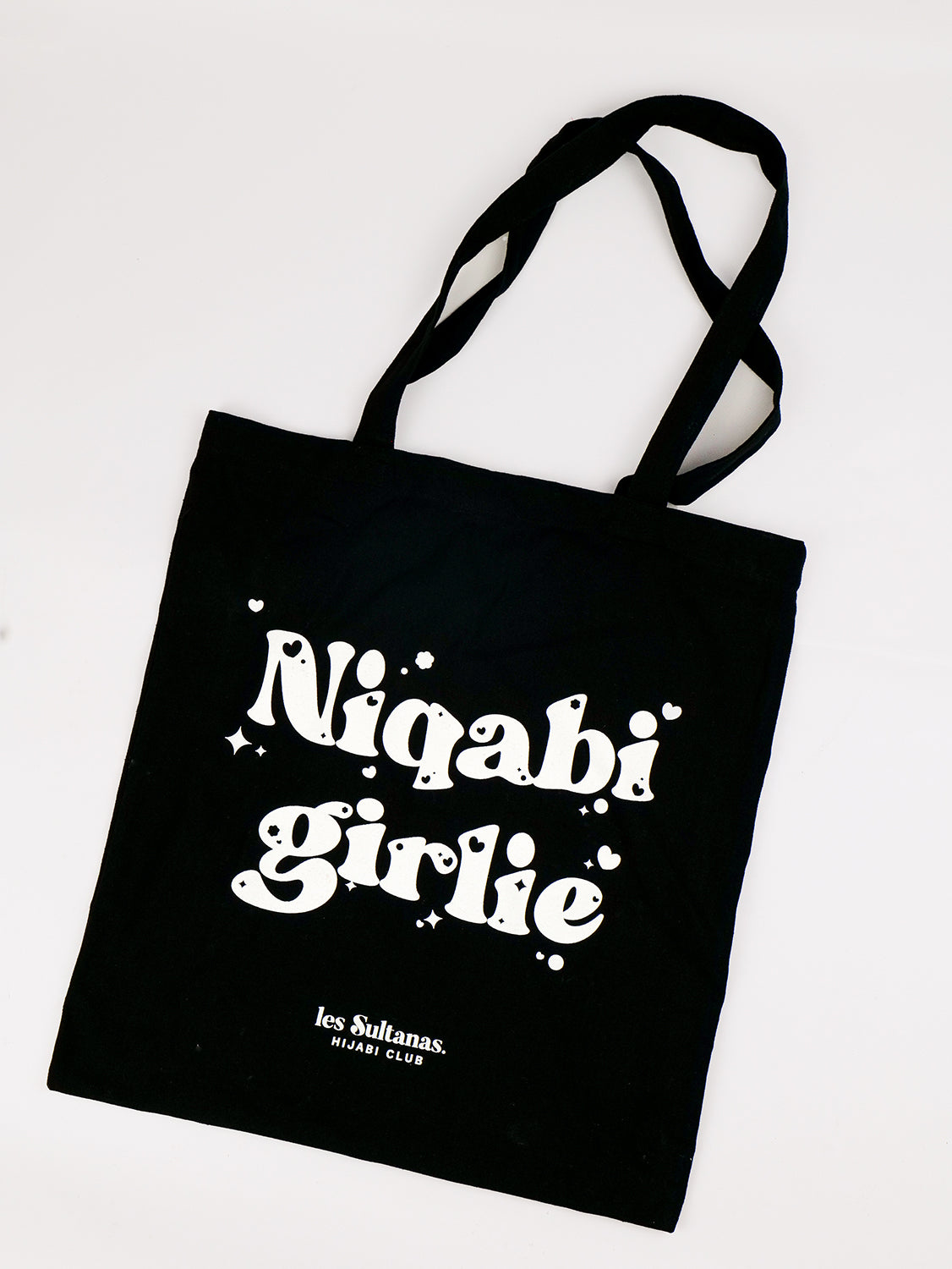 Cotton Tote Bag "Niqabi Girlie" Black – Les Sultanas